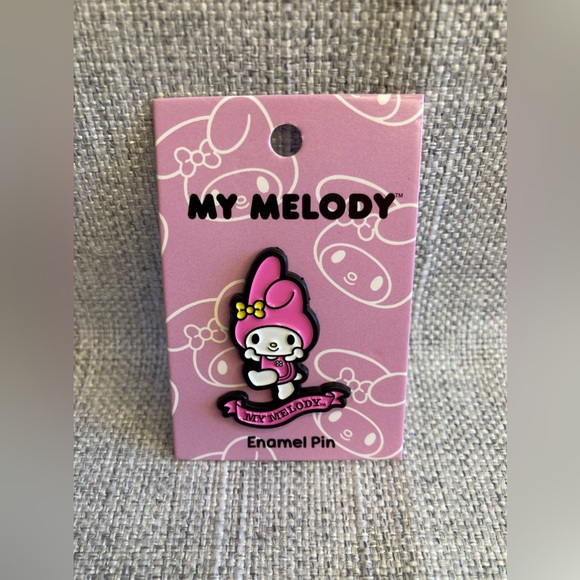 Sanrio | Bags | Sanrio My Melody Name Banner Enamel Pin | Poshmark